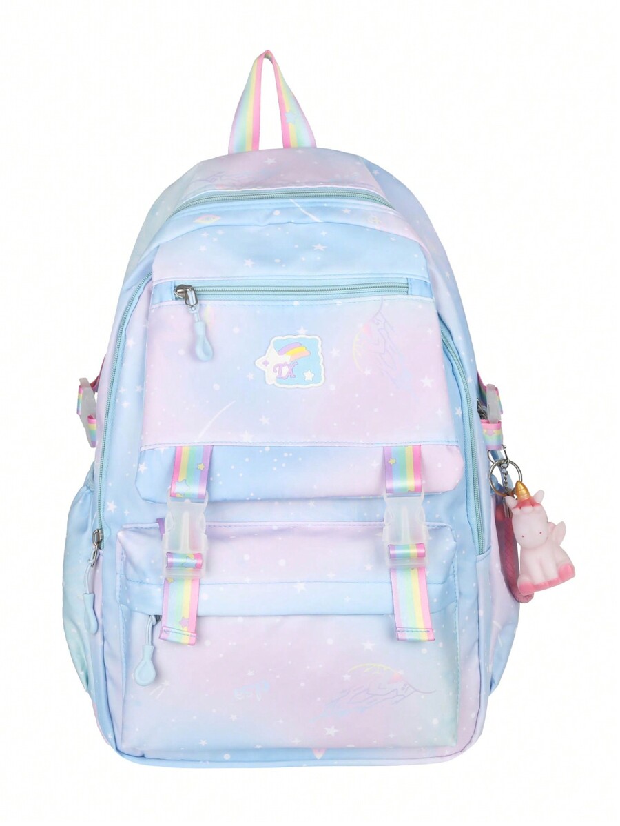 Elementary School Backpack Girl Refrigerator Door Side Open Cute ...