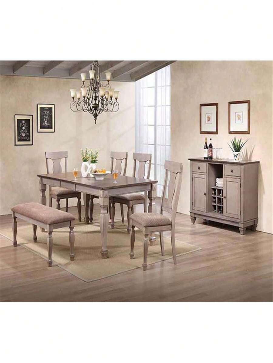 Unbeatablesale KB D6498-3 18 X 48 X 16 In. Wood Upholstered Dinette ...