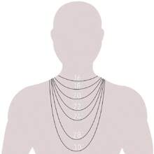 14k Solid Gold Diamond Cut Ice Link Chain Necklace | SHEIN USA