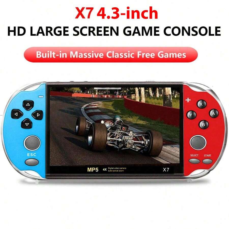 Console de Videogame Portátil Mini HD X7 com Tela Embutida, Jogador de ...
