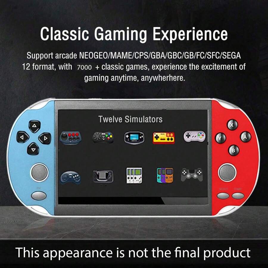 Console de jeu vidéo portable mini X7 HD Screen. Console de jeu ...