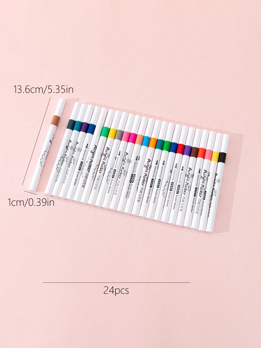 60pcs/Set Acrylic Painting Marker Pens, Non-Transparent, Waterproof ...