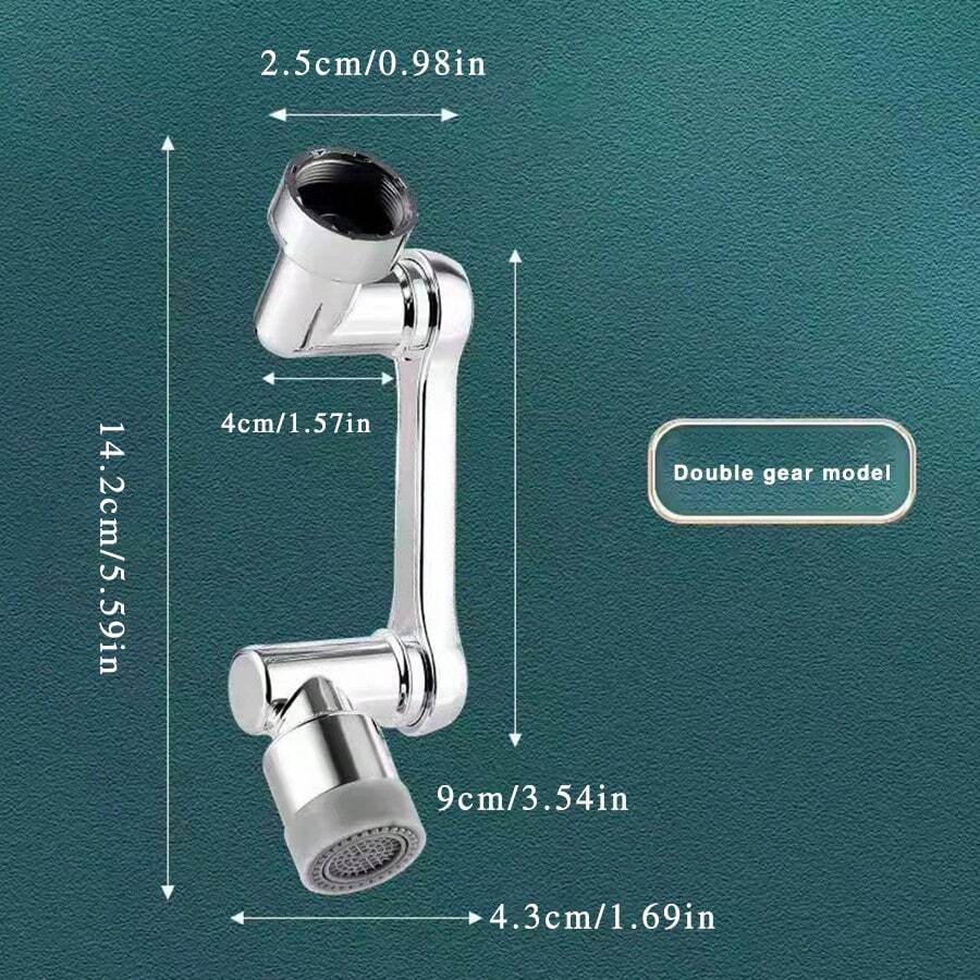 1080° ABS Material Rotatable Robotic Arm Universal Faucet, 2 Water ...