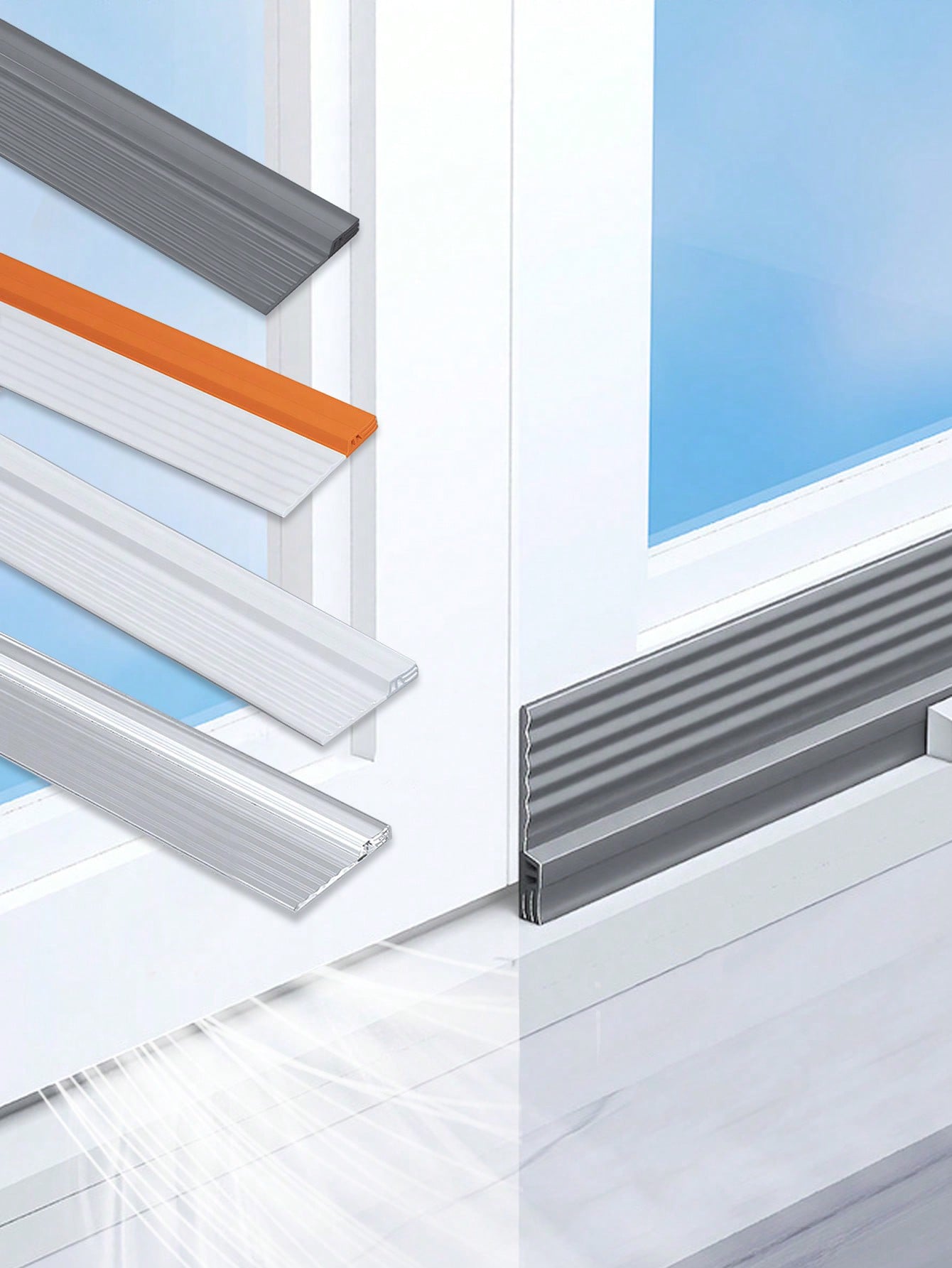 2m/4m TPE Soft & Hard Dual Material Sliding Window Sealing Strip ...