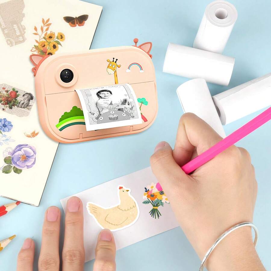 10 لفافات ورق كاميرا ، ورق صور حراري ، ورق طباعة حراري ، طباعة واضحة ...