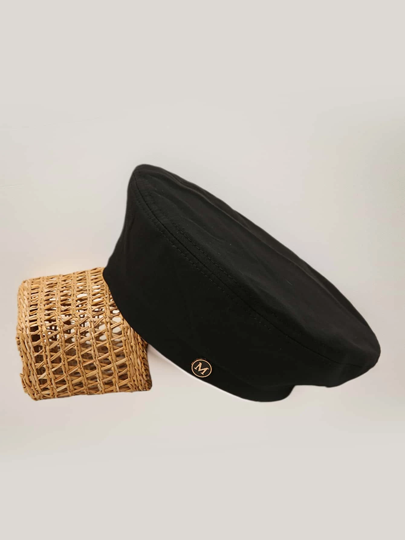 1pc Beret With Black Octagon English Retro Painter Hat for Sale ...