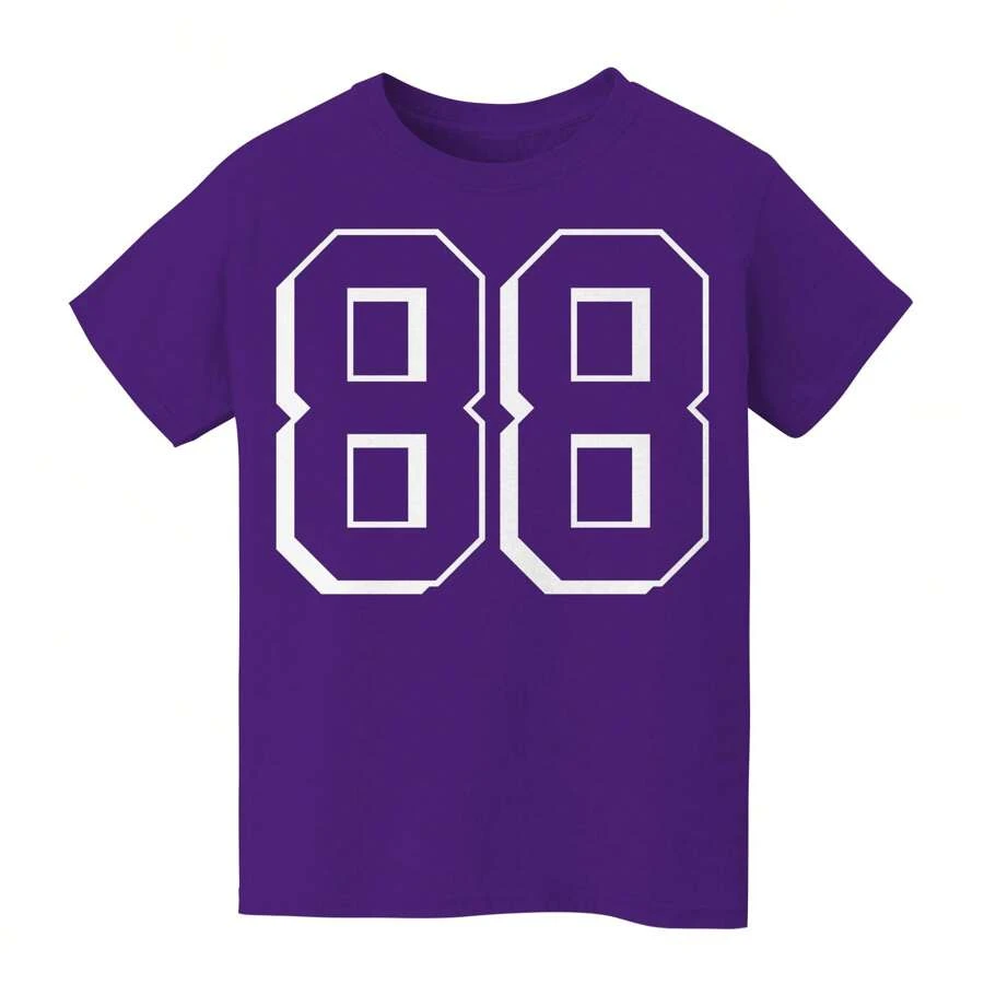 Nearly There 88 Eighty-Eight White Number Kids Tween Unisex Graphic ...