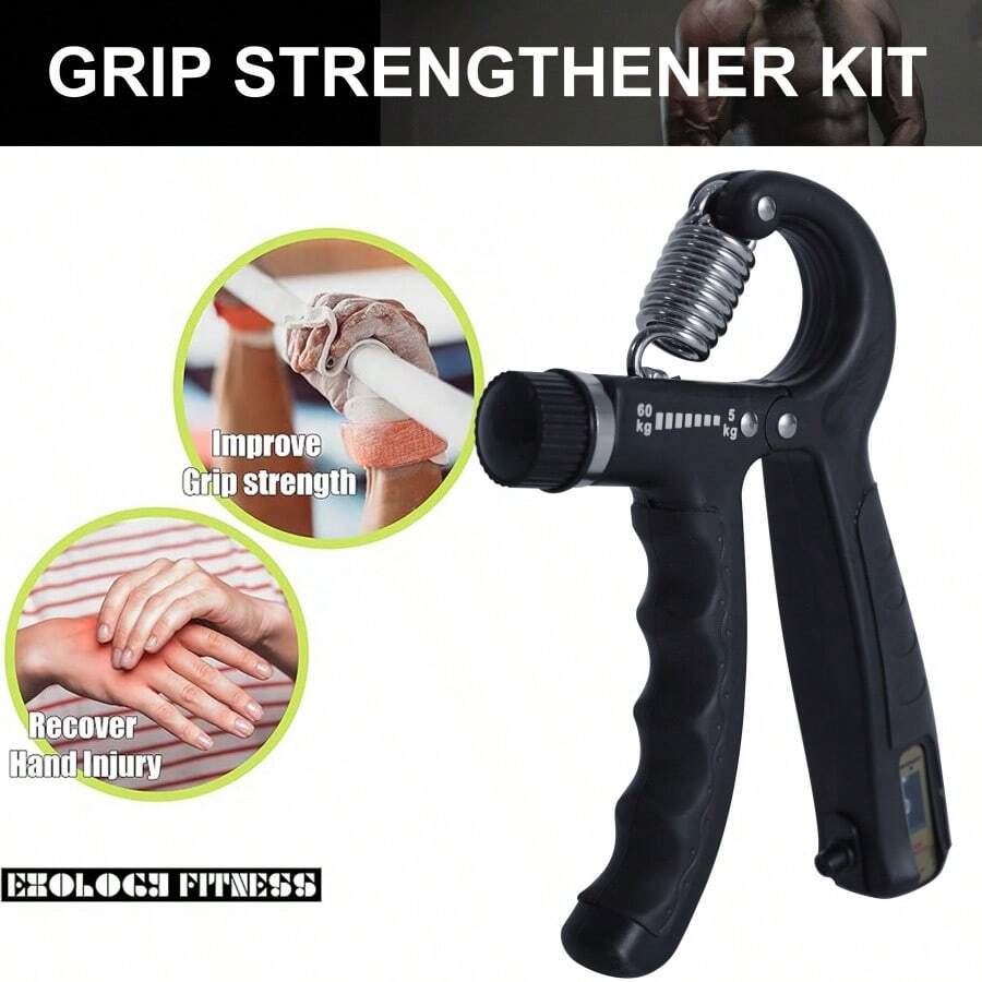 Grip Strength Trainer With Forearm Strengthener, Hand Grip Strengthener ...