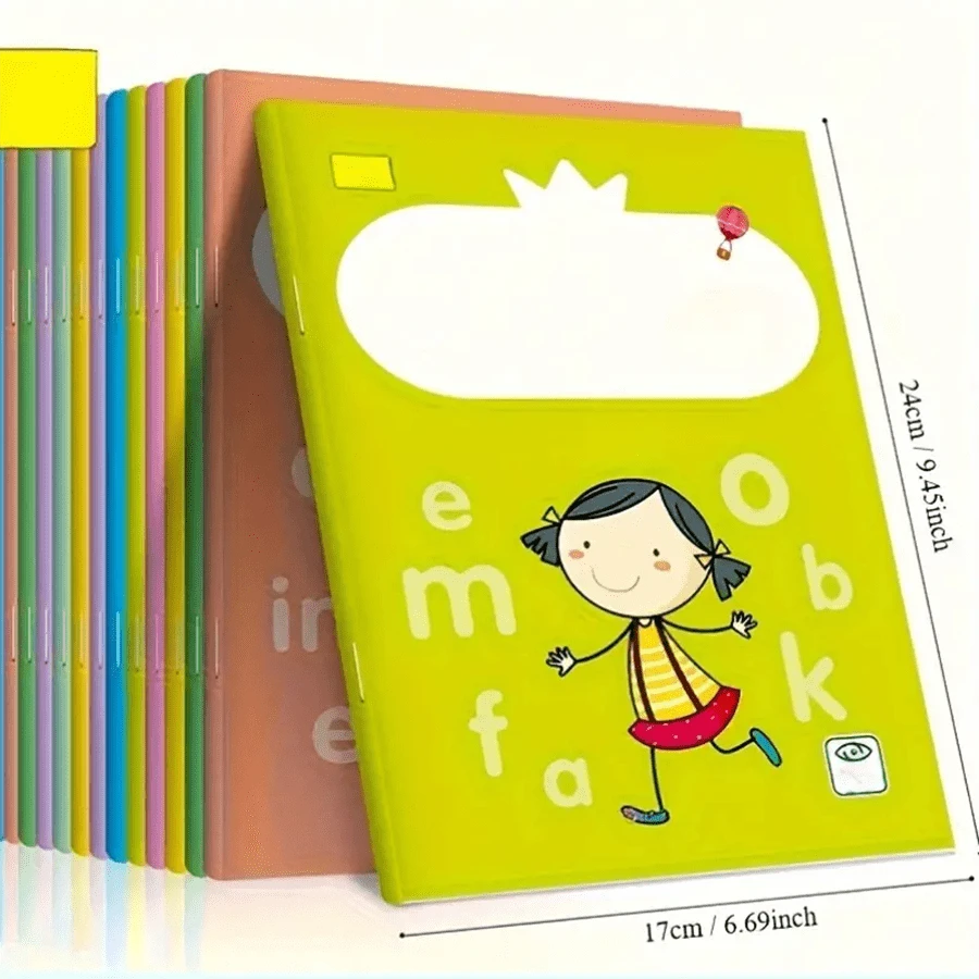 1 pieza Conjunto de cuaderno de trabajo en inglés y números para niños ...