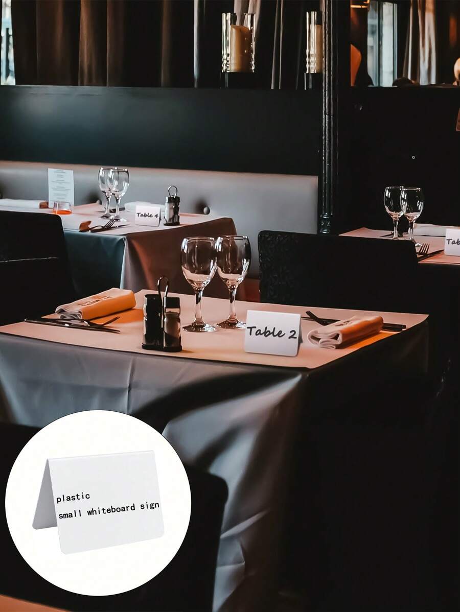 4 Packs Small White Board Signs, Suitable For Chalk Signs, Easy To ...