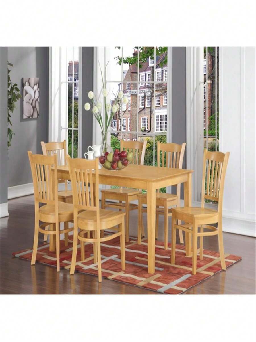 Unbeatablesale 6 Piece Kitchen Table With Bench Set- Dining Table And 4 ...