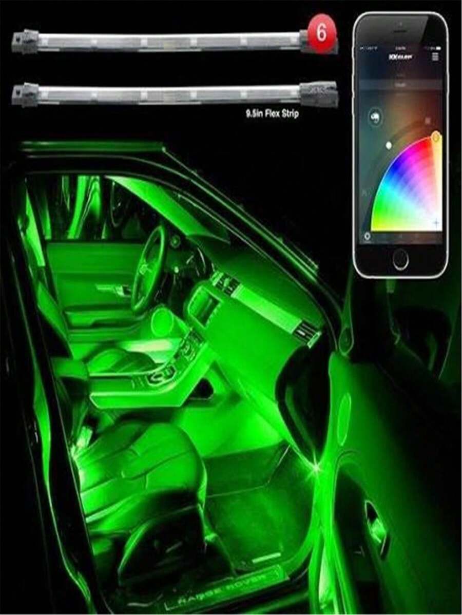 Unbeatablesale XK Glow KSCARMINI 10 In. Flexible Strip Car Interior ...