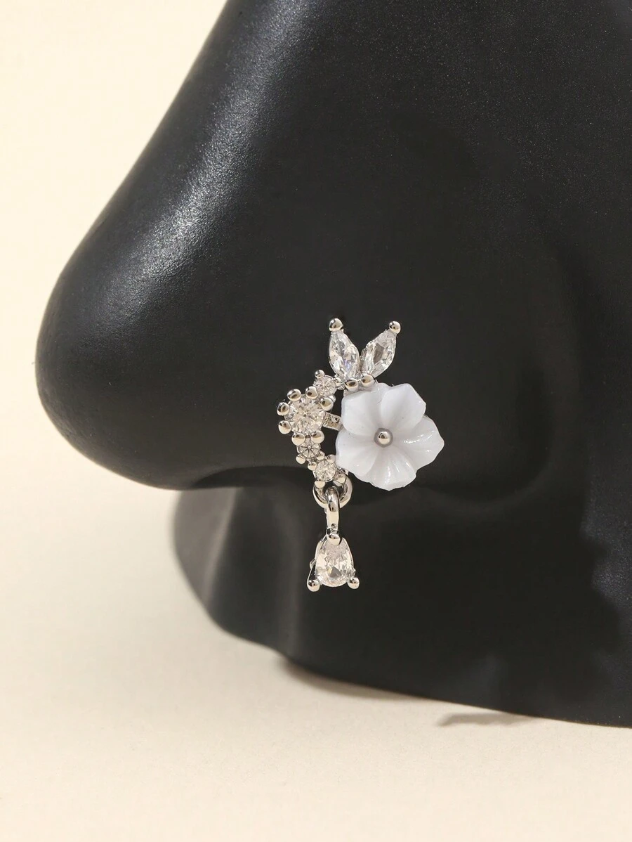 1pc Floral U-Shaped Nose Clip | SHEIN USA