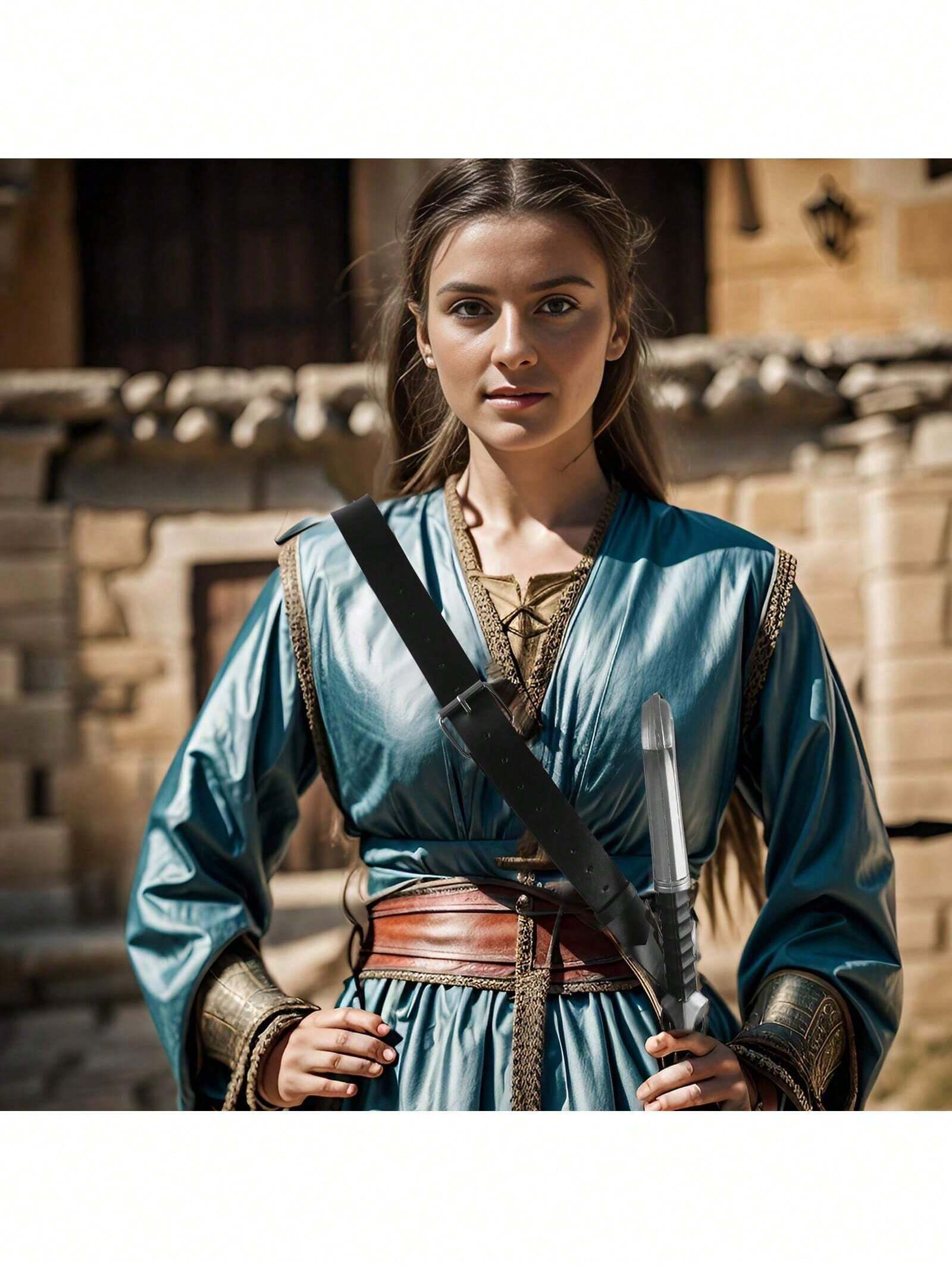 Medieval Leather Single Shoulder Scabbard Renaissance Sword Leather ...