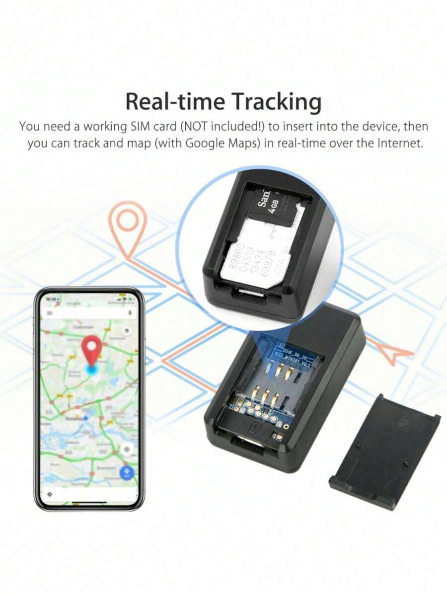 Magnetic Mini Car GPS Tracker Live Tracking Locator Device Voice ...