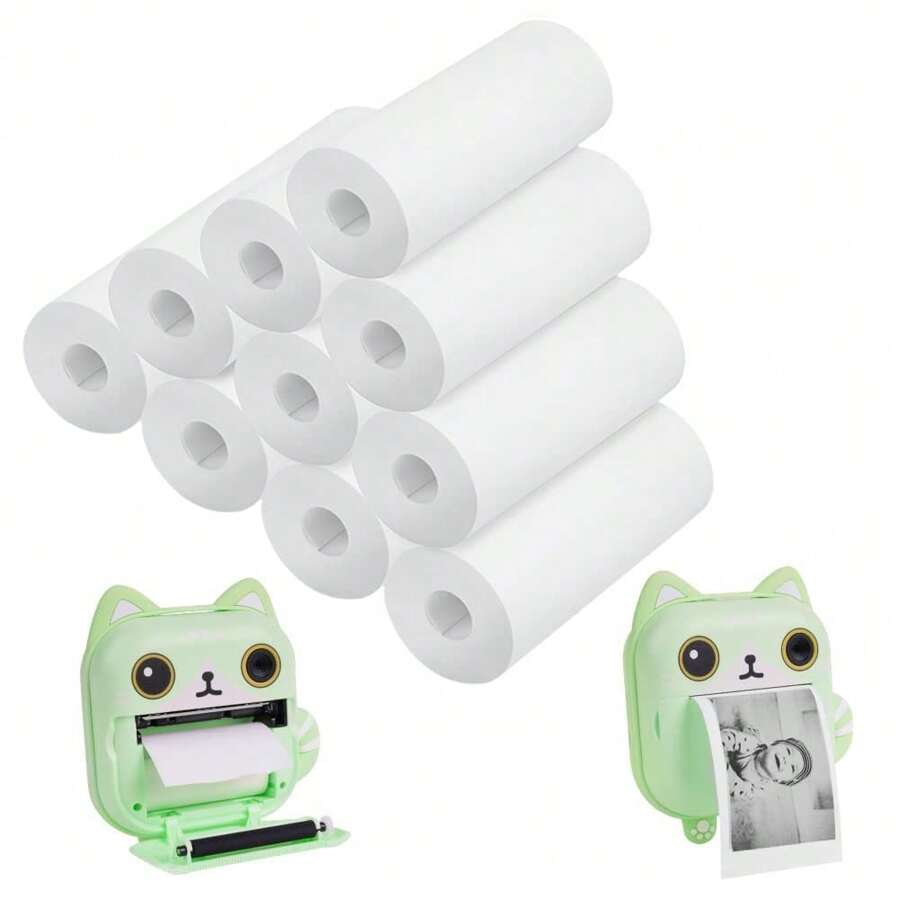 10 Rolls Camera Paper Roll, Thermal Photo Papers, Thermal Printing ...