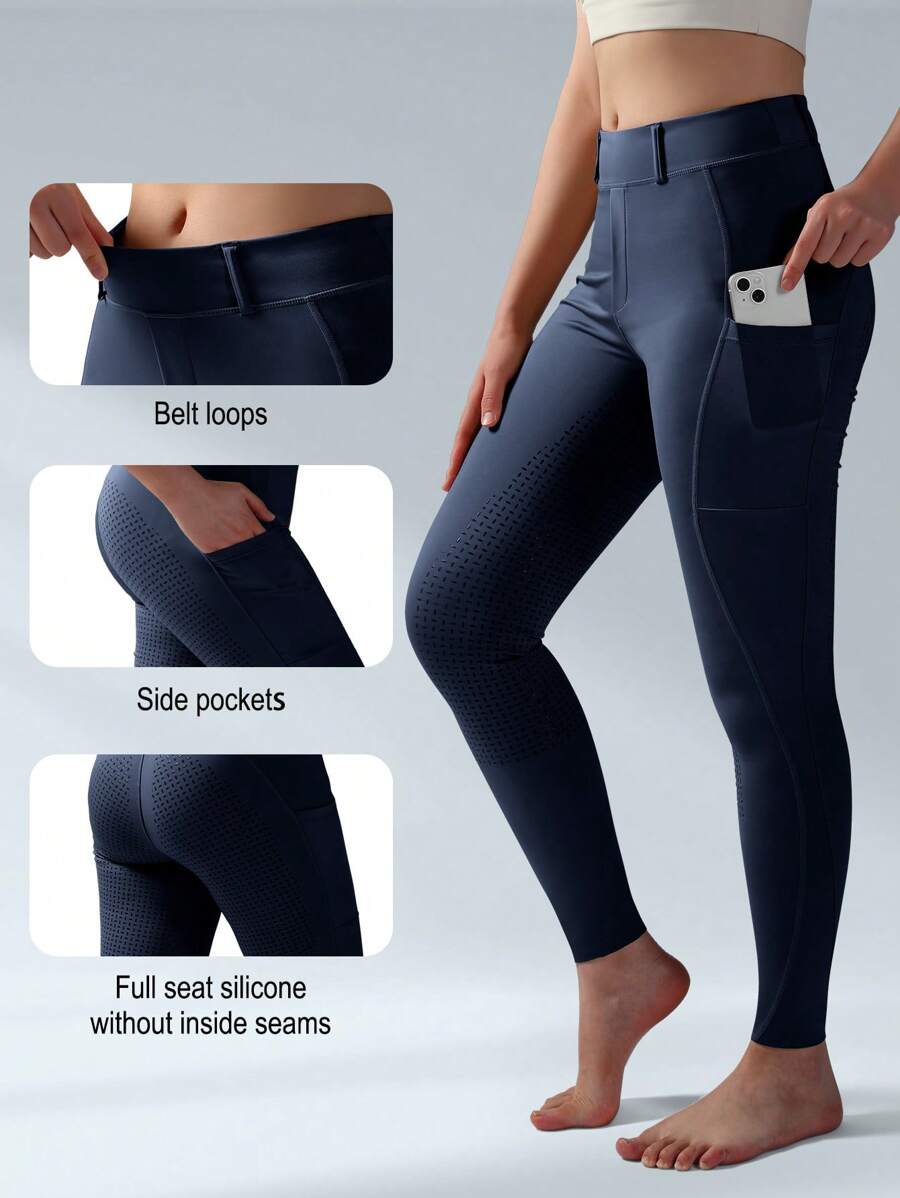 BEROY Women Horse Riding Pants Silicone Full Seat Breeches Equestrian ...