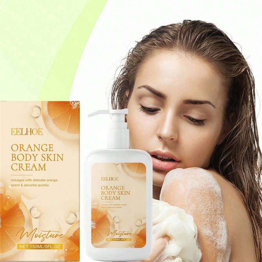 150ml Loção corporal hidratante com aroma de laranja - Fórmula leve e ...