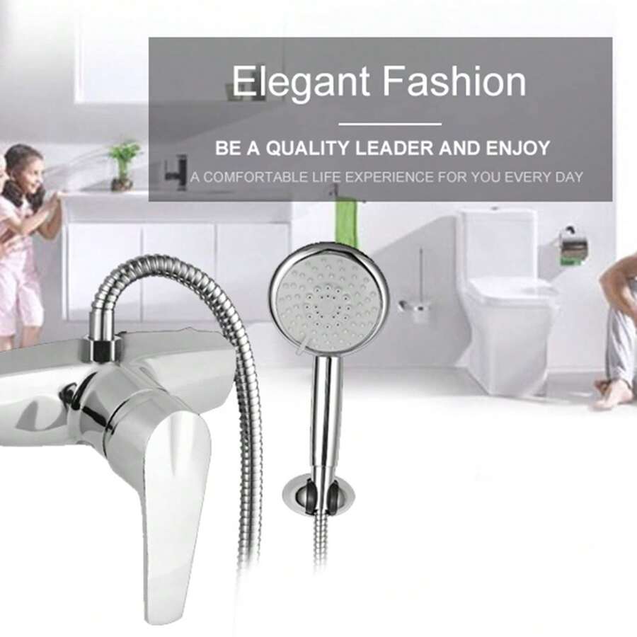 Shower Mixer Tap Wall Mounted Zinc Alloy Bathroom Single Handle Faucet ...