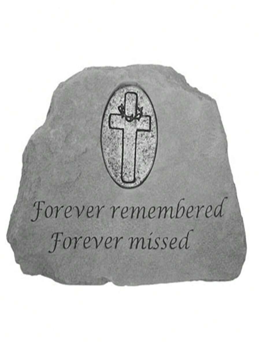 Kay Berry 9155 Forever Remembered & Missed Memorial Stone With Oval ...
