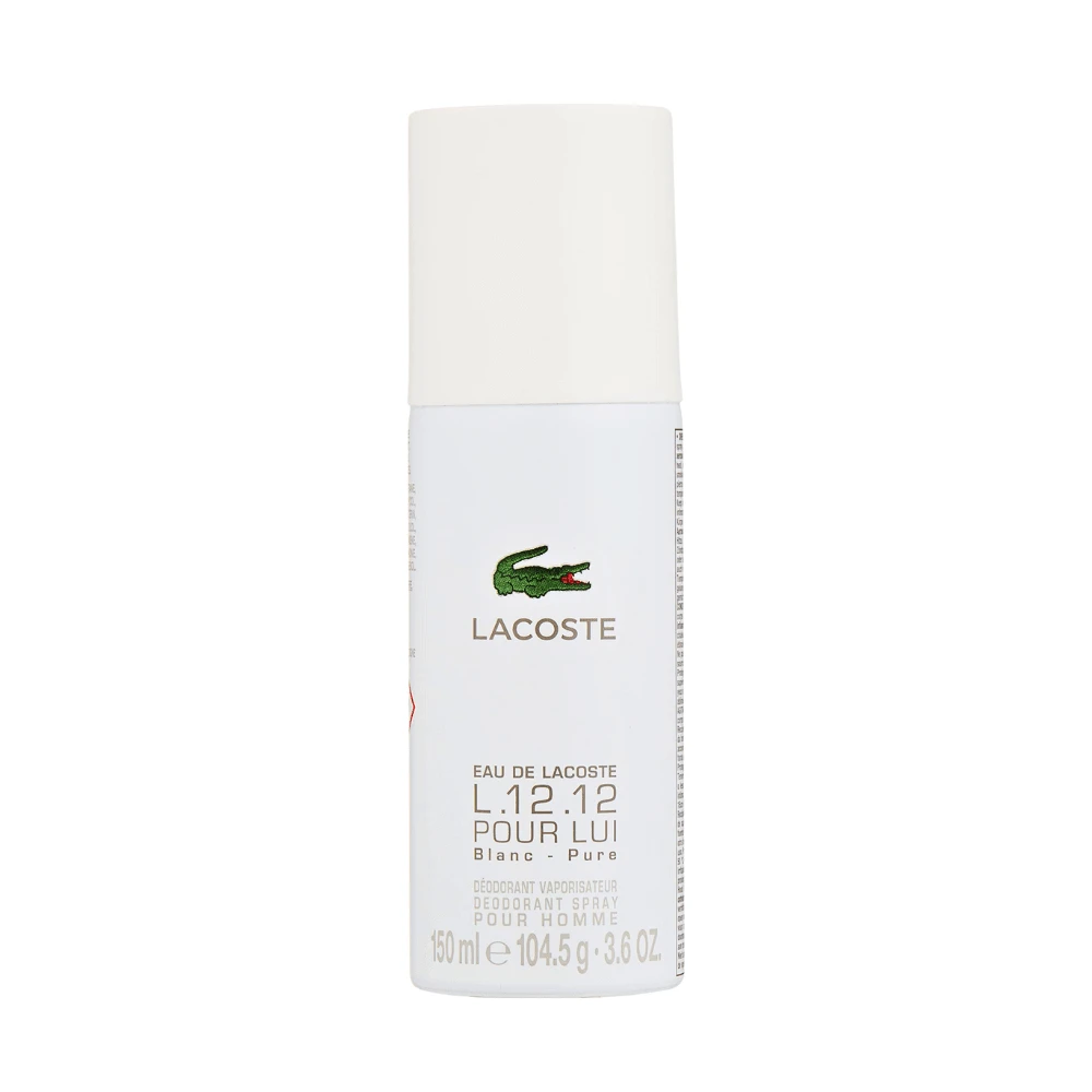 Lacoste Eau De Lacoste L.12.12 Blanc Pure Deo Spray For Men By Lacoste ...