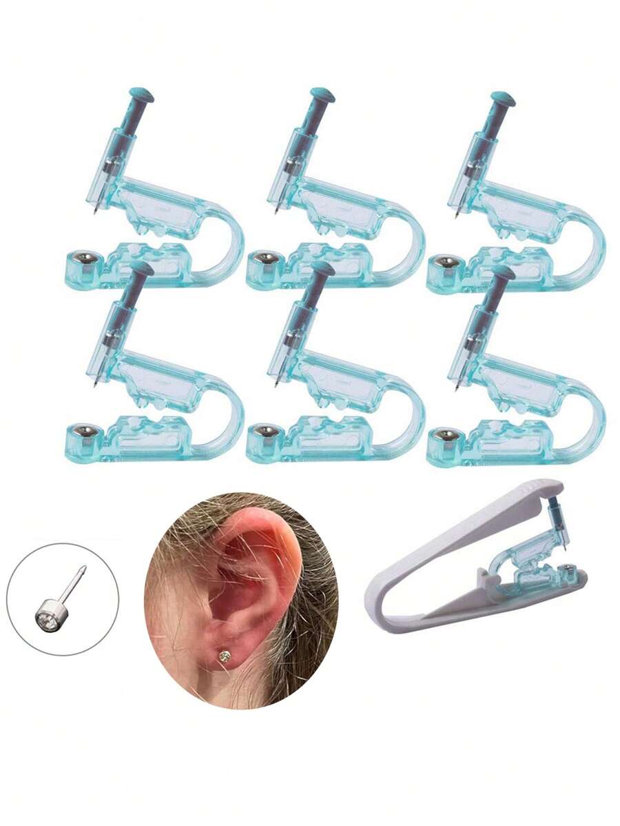 AVYRING 5-7pcs Safety Ear Piercing Unit Kit Including Disposable Ear ...