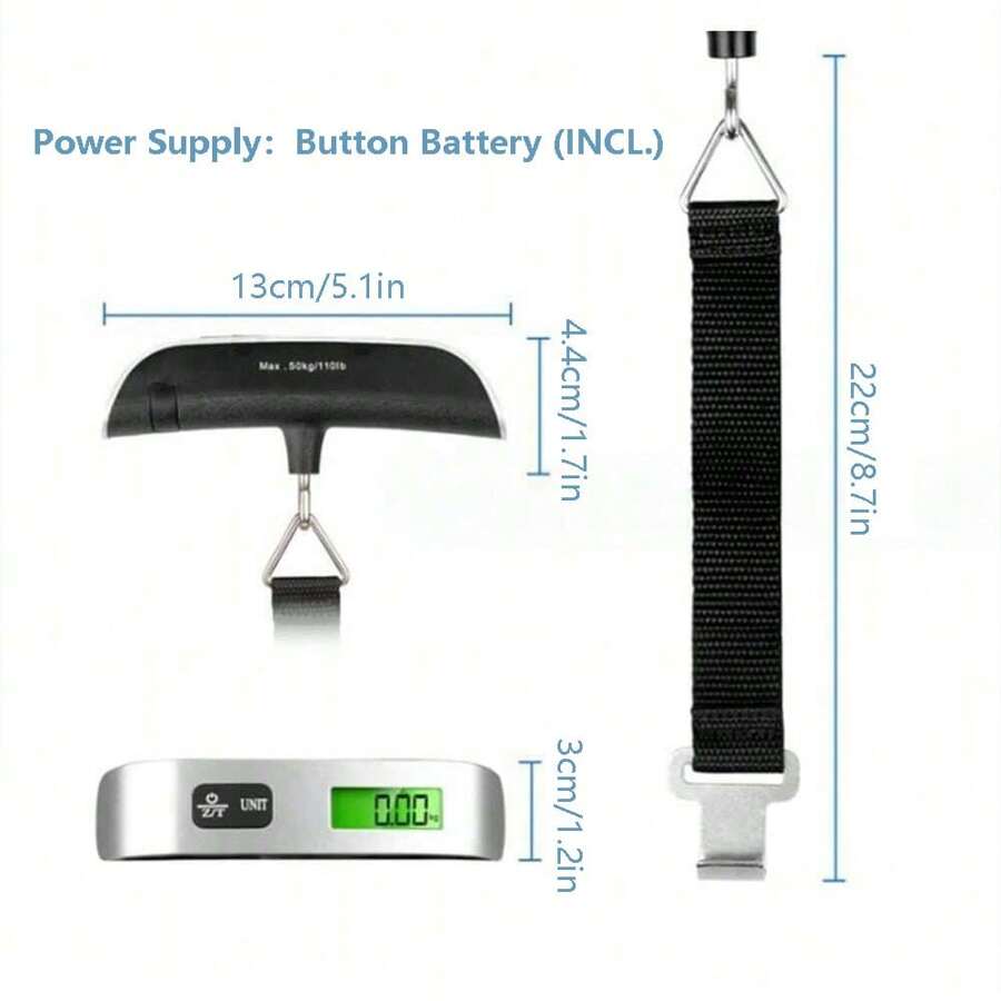 Báscula electrónica portátil, báscula de mano portátil para equipaje ...