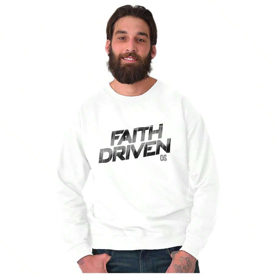 Jesus Holy Spirit Faith Driven Sweatshirt | SHEIN USA