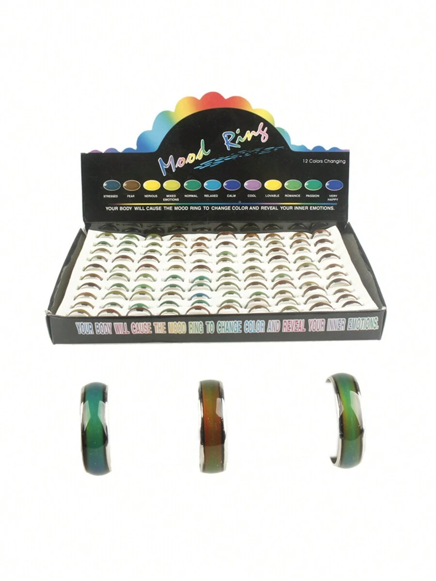 100pcs/Set Temperature Sensing Color Changing Rings | SHEIN USA