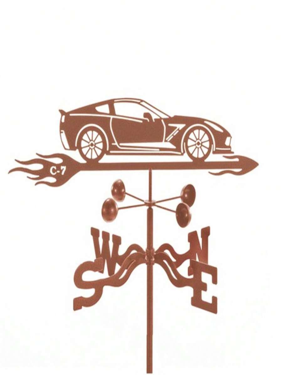 EZ Vane EZ1016-4S Corvette C7 Car Weathervane With Four Sided Mount ...