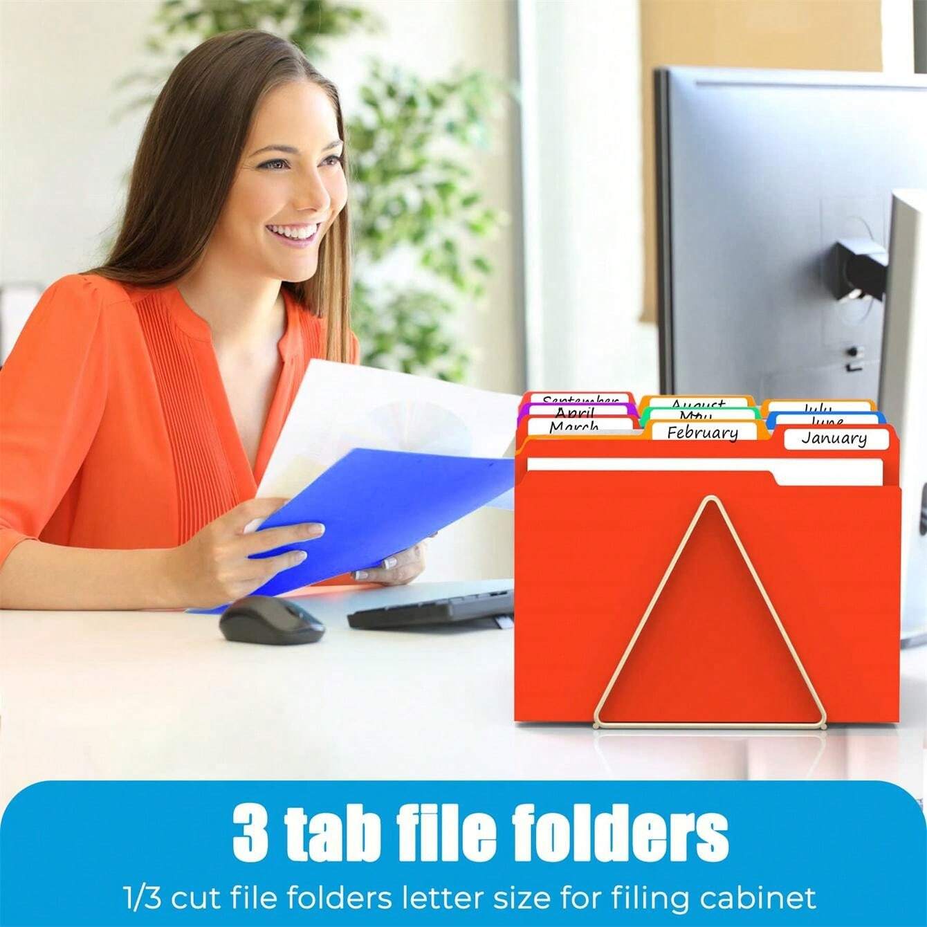 5/10/15/20 Color File Folders Assorted Colors, Manila File Folders ...