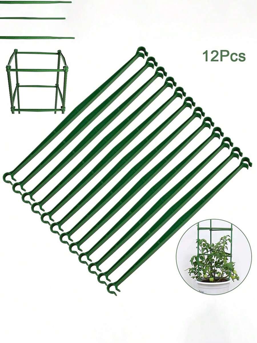12pcs Garden Vegetables Stakes For Plant Cage Support Tomato Cage For ...