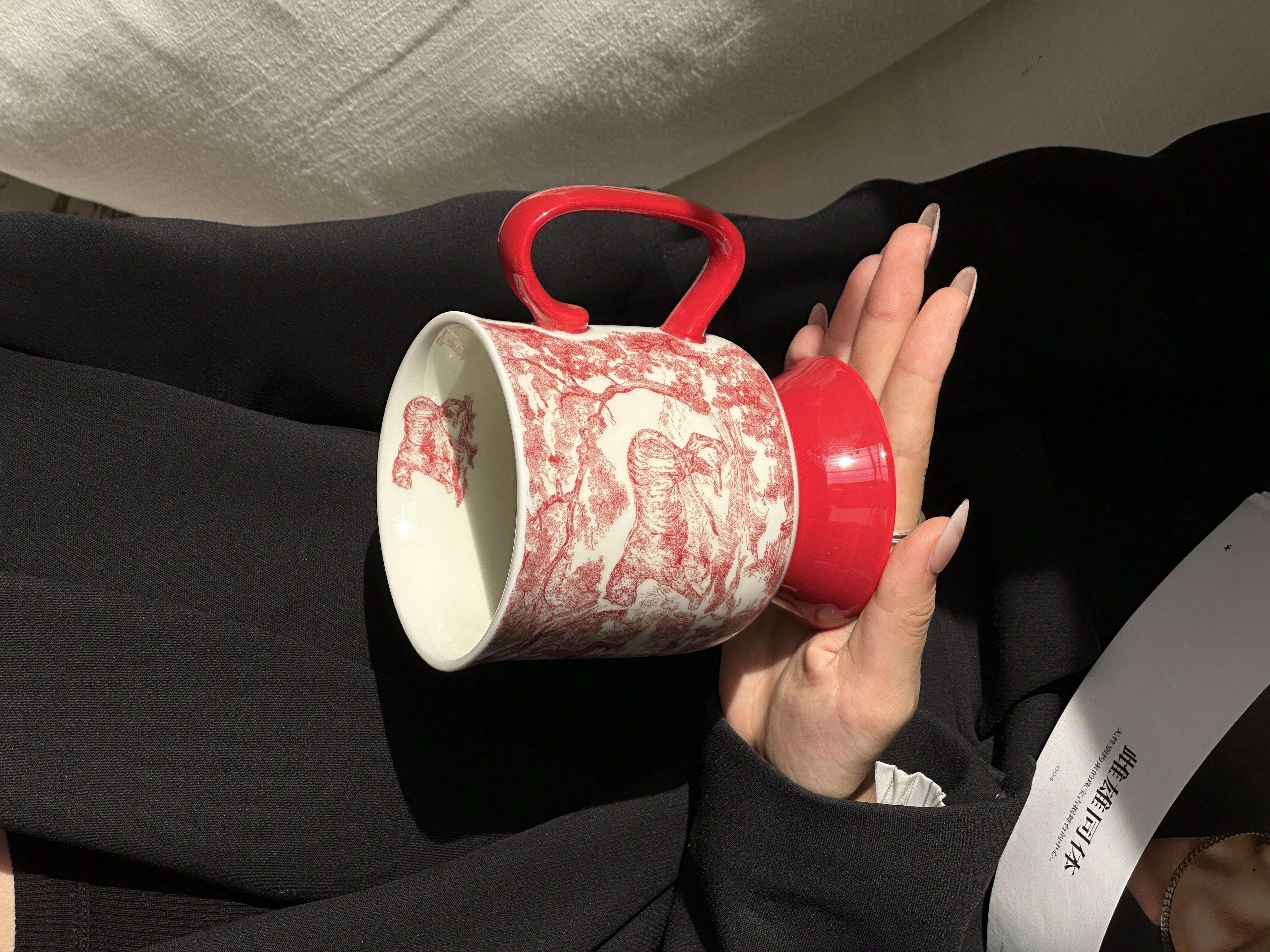 French Vintage Ceramic Mugs, Household Cups, Coffee Cups, High-End ...