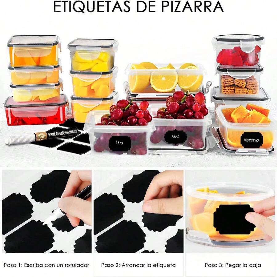 52 Pieces Food Storage Containers Set With Easy Snap Lids (26 Lids + 26 ...