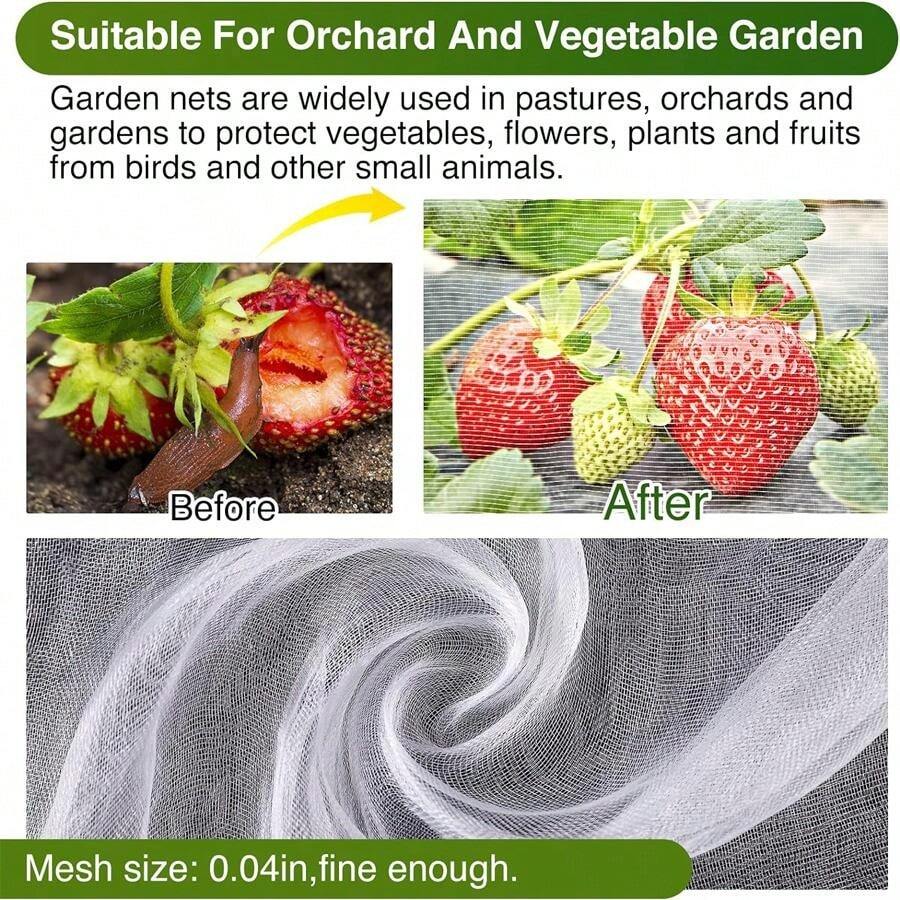Garden Anti-Insect Net, Vegetable & Fruit Protective Screen, Pest ...