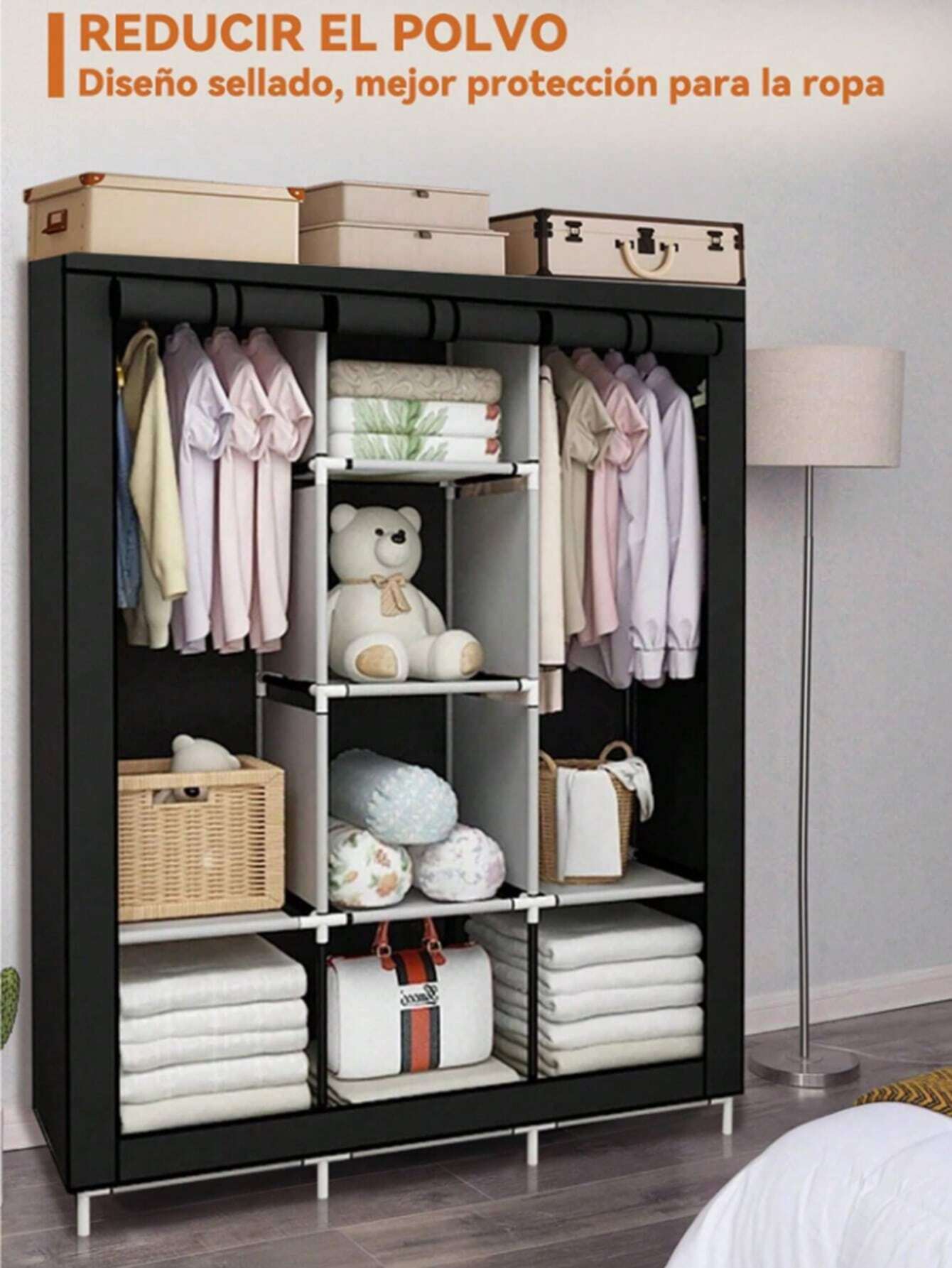 Closet Armable Ropero Rack Guardaropa Recamara Organización, Bonito ...