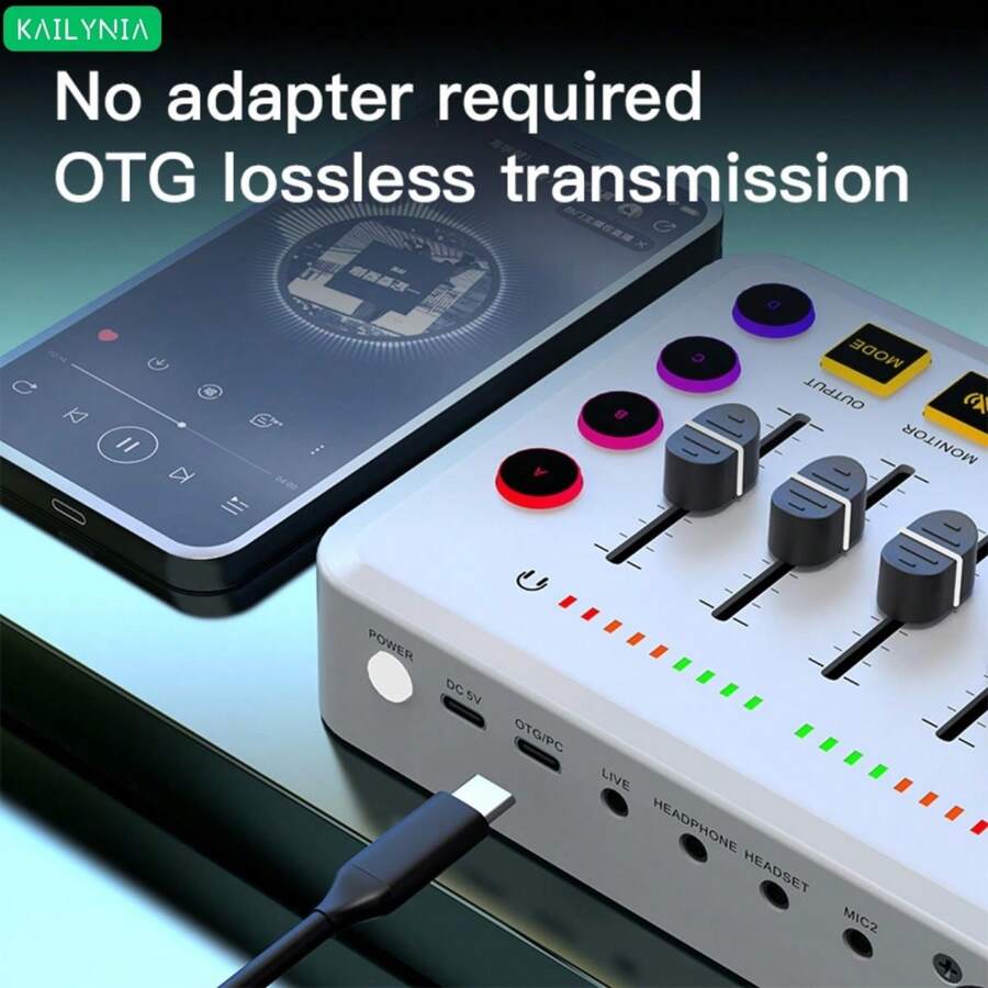 kailynia KAILYNIA F9 PC Mobile Karaoke & Live Streaming Sound Card ...