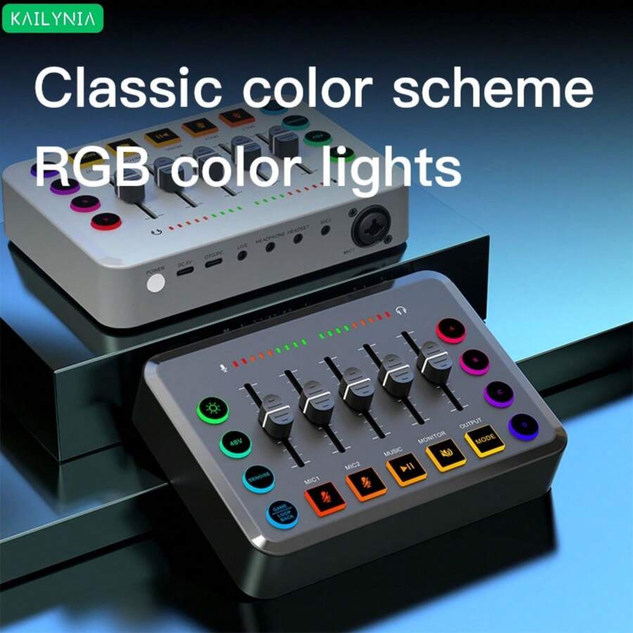 kailynia KAILYNIA F9 PC Mobile Karaoke & Live Streaming Sound Card ...