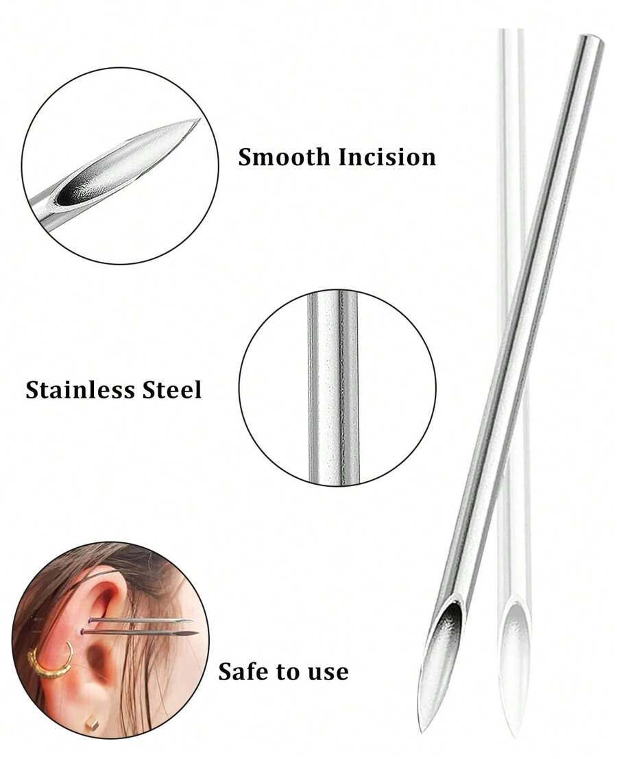 Professional Body Piercing Kit,14G 16G Stainless Steel Piercing ...