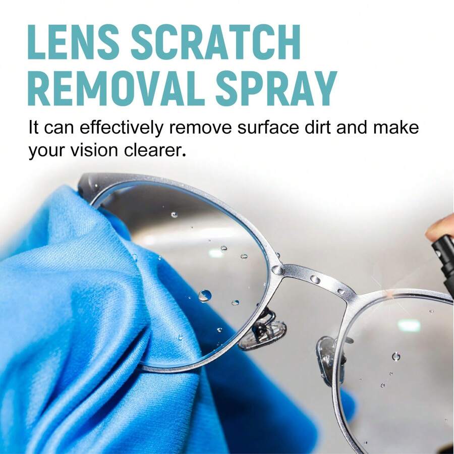 Eyeglasses Lens Cleaning Spray - Spray-Type Lens Cleaner, Non-Damaging ...