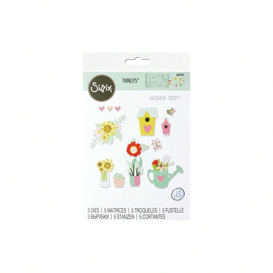 Papercrafting Cutting Dies By Sizzix JScott Thinlits Die Floral Garden | SHEIN USA