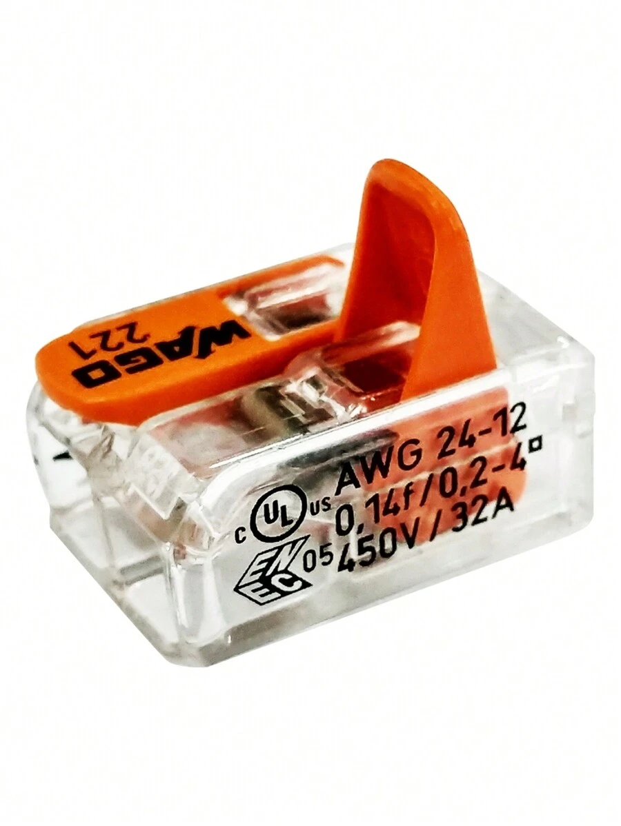 Magazine Mega Wago Splice Connector 2 Wires 221-412 - Kit With 2 Units ...