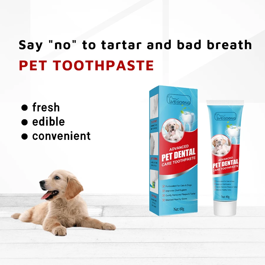 4 Piece Set Edible Pet Toothpaste For Fresh Breath - Tartar Control And ...