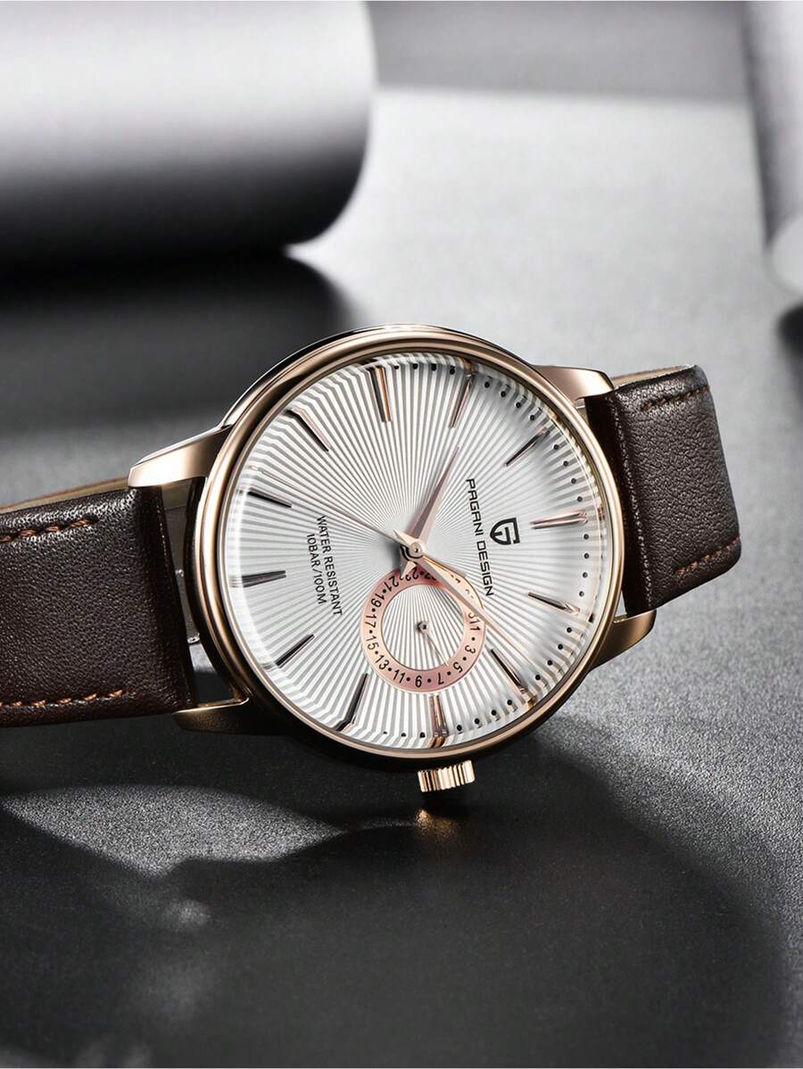 PAGANI DESIGN PAGANI DESIGN Sport Watch Men Waterproof Leather Strap ...