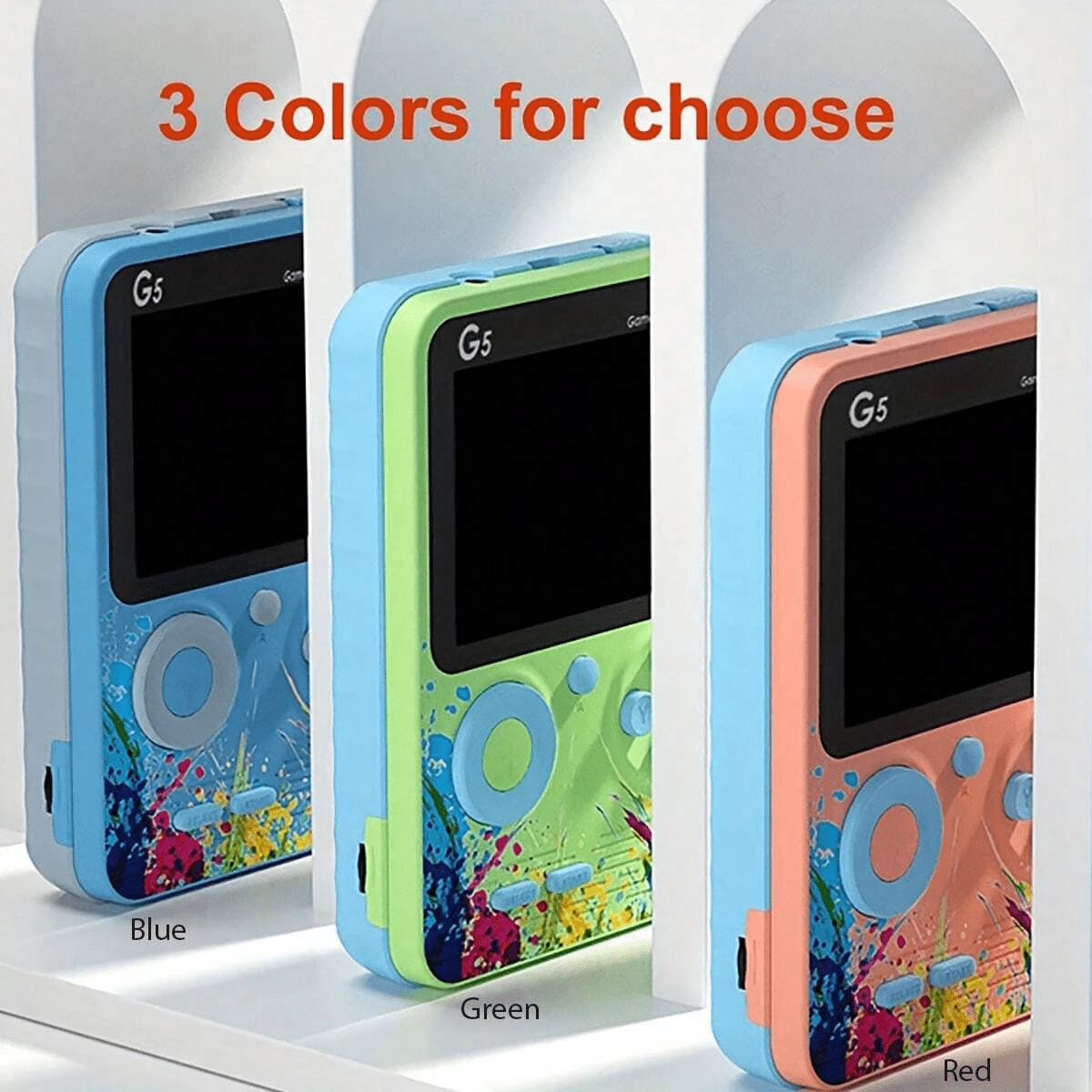 Macaron Handheld Game Console - Mini Arcade Machine With 500 Games ...