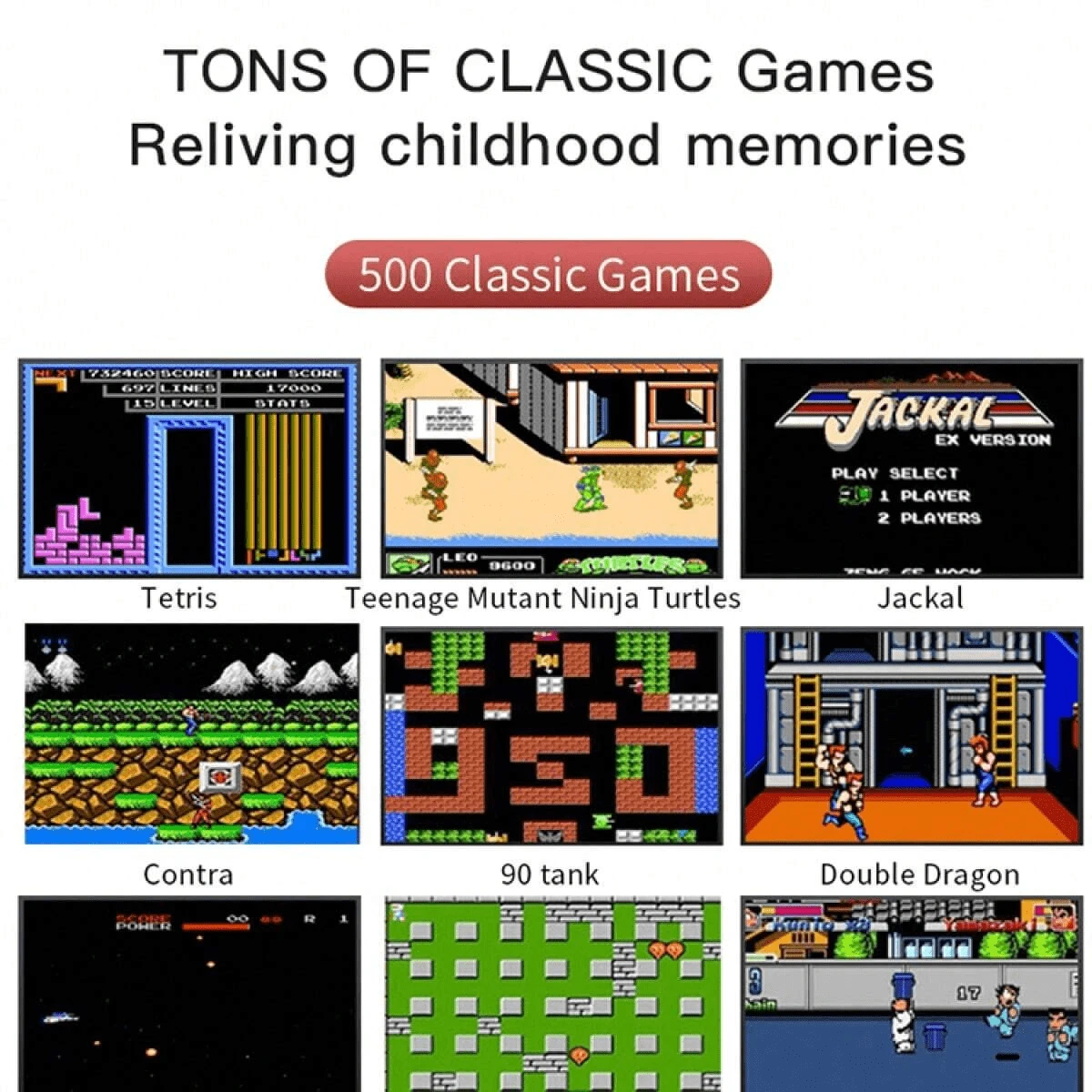 Macaron Handheld Game Console - Mini Arcade Machine With 500 Games ...