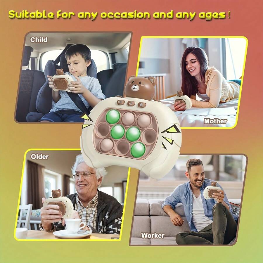 Christmas Decoration Quick Speed Push Pop Game Multiple Modes Games, Rabbit Fast Push Bubble ...