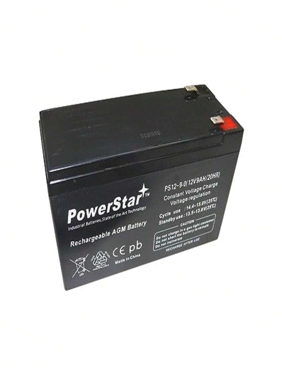 Unbeatablesale PowerStar PS12-9-27777 12V 9Ah Battery For JohnLite Thor ...