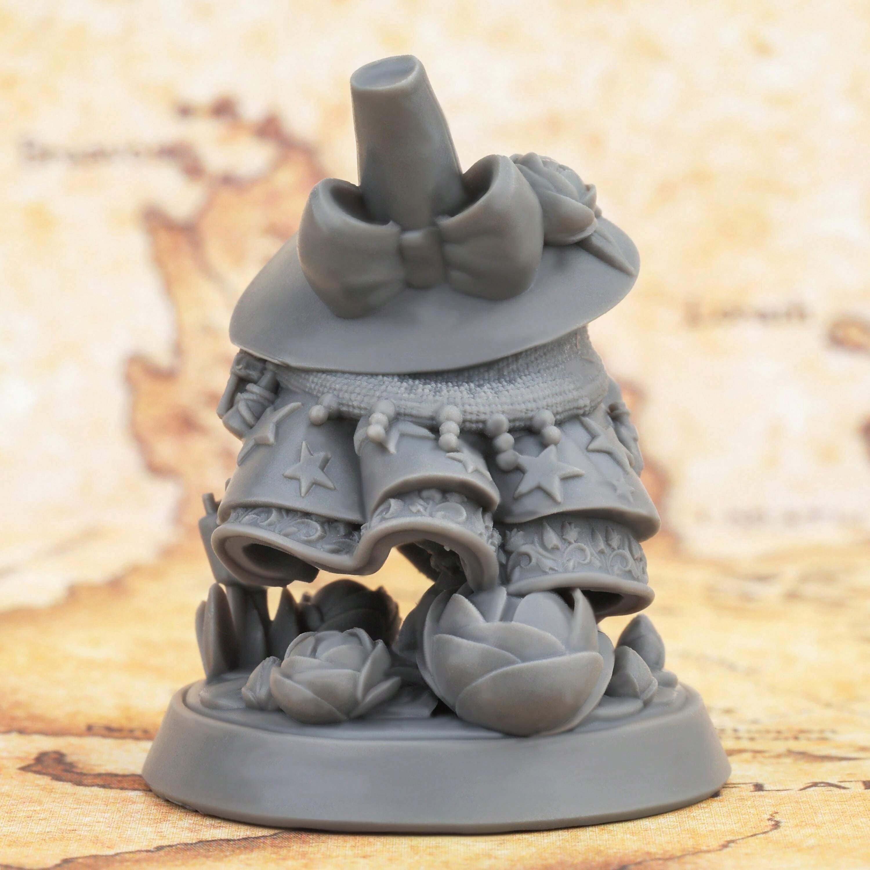 Frog Wizardess Miniature, Unpainted Miniatures, TTRPG Minis For ...