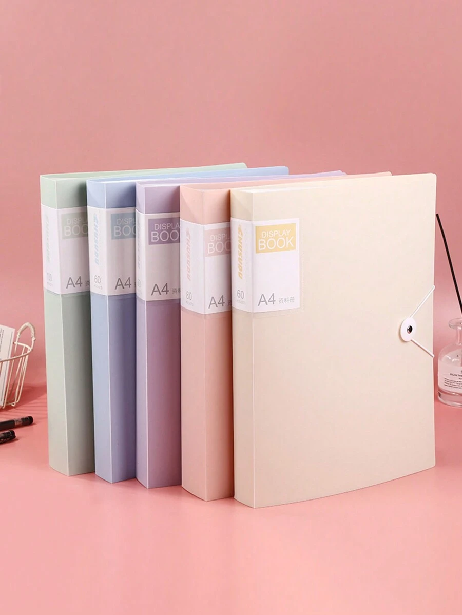 A4 30Pages Transparent Document Folder Multilayer Sleeves File Folder ...